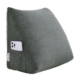 Vercart R&uuml;ckenkissen, Grau, Textil, F&uuml;llung: Hohlfaser, Dreieckig, 35x45 cm, Hergestellt in Europa, Wohntextilien, Kissen, R&uuml;ckenkissen