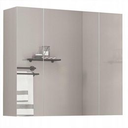 Wandschrank,, Wei&szlig;, Holzwerkstoff, 60x55x15 cm, Badezimmer, Badezimmerspiegel, Spiegelschr&auml;nke