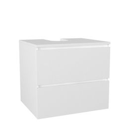moebel17 Waschbeckenunterschrank, Wei&szlig;, Holzwerkstoff, 1 F&auml;cher, Rechteckig, 60x53.8x49 cm, Badezimmer, Badezimmerschr&auml;nke, Waschbeckenunterschr&auml;nke