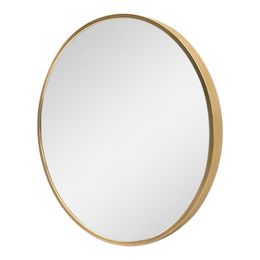 [en.casa] Wandspiegel, Gold, Glas, Rund, 60x2.8x60 cm, Spiegel, Wandspiegel