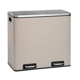 SVITA Abfalleimer, Taupe, Metall, Rechteckig, 59x54.5x36 cm, K&uuml;chen, K&uuml;chenausstattung, M&uuml;lleimer