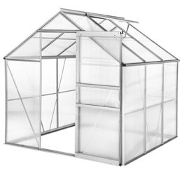 TecTake Gew&auml;chshaus,, Transparent, Metall, 185x195x190 cm, Gartenzubeh&ouml;r, Gew&auml;chsh&auml;user