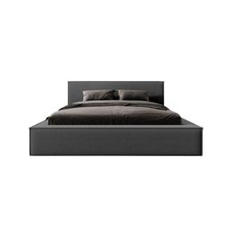 Fedve Polsterbett, Graphit, Textil, 200x200 cm, Schlafzimmer, Betten, Polsterbetten