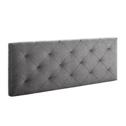 VS Venta-stock Kopfteil, Grau, Textil, 8x60x160 cm, Schlafzimmer, Betten, Bett-Kopfteile