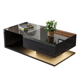 Flieks Couchtisch, Schwarz, Holz, 55x32.5x105 cm, Wohnzimmer, Wohnzimmertische, Couchtische