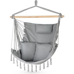 Outtec H&auml;ngesessel, Grau, Textil, 1-Sitzer, 100x130x75 cm, Gartenm&ouml;bel, H&auml;ngesessel