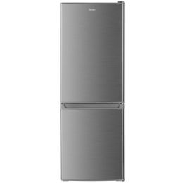homeX K&uuml;hl-Gefrier-Kombination,, Silber, Metall, Kunststoff, Glas, 3 St&uuml;ck Schubladen, 49.5x142.5x56 cm, Abtauautomatik, T&uuml;ranschlag wechselbar, h&ouml;henverstellbare F&uuml;&szlig;e, LED-Innenbeleuchtung, Gefrierfach, Temperaturanzeige, K&uuml;chenger&auml;te, K&uuml;chenelektroger&auml;te, K&uuml;hl- & Gefrierschr&auml;nke, K&uuml;hl- & Gefrierkombinationen
