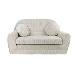 Fortisline Kindersofa, Beige, Textil, Uni, Rund, 96x60x48 cm, Oeko-Tex&reg; Standard 100, Kinder- & Jugendzimmer, Kinderm&ouml;bel, Kindersitzm&ouml;bel & -tische, Kindersessel & -sofas