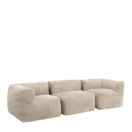 Icon Sitzsack-Sofa, Beige, Textil, 3-Sitzer, 550x68x100 cm, Wohnzimmer, Hocker, Sitzs&auml;cke, XXL Sitzs&auml;cke