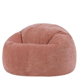 Icon Sitzsack, Pink, Textil, 200 L, 1-Sitzer, Rund, 85x50x85 cm, Hergestellt in Deutschland, Oeko-Tex&reg; Standard 100, Reach, Wohnzimmer, Hocker, Sitzs&auml;cke, XXL Sitzs&auml;cke