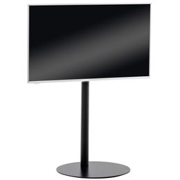 CLP TV, Schwarz, Metall, Rund, 64x100x53 cm, Wohnzimmer, TV M&ouml;bel, TV-Racks