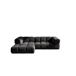 Kaiser M&ouml;bel Ecksofa, Schwarz, Holz, L-Form, 280x150 cm, Wohnzimmer, Sofas & Couches, Wohnlandschaften, Ecksofas