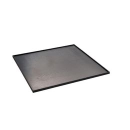 KAWOLA Holztablett, Schwarz, Holz, 70x2x70 cm, Wohnzimmer, Sofas & Couches