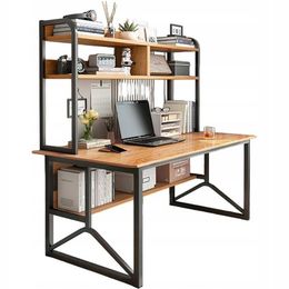 Schreibtisch,, Braun, Holzwerkstoff, 120x150x50 cm, Arbeitszimmer, Schreibtische, B&uuml;rotische
