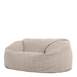 Icon Riesensitzsack, Beige, Kunststoff, 2-Sitzer, 130x57x116 cm, Hergestellt in Deutschland, Wohnzimmer, Hocker, Sitzs&auml;cke, XXL Sitzs&auml;cke