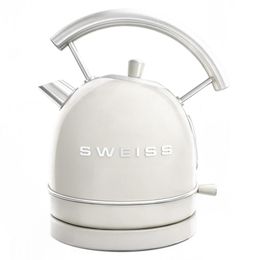 Sweiss Wasserkocher, Beige, Metall, 20x27.5x23.5 cm, K&uuml;chenger&auml;te, Wasserkocher