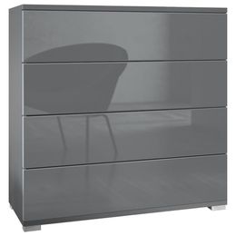 Vladon Kommode, Grau, Holzwerkstoff, 76x76x35 cm, Wohnzimmer, Kommoden & Sideboards, Kommoden