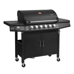 Taino Gasgrill, Schwarz, Metall, 135x114x54 cm, Grills & Outdoor-K&uuml;chen, Gasgrills