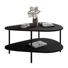 Lookway Couchtisch, Schwarz, Holzwerkstoff, 90x45x65 cm, Wohnzimmer, Wohnzimmertische, Couchtische