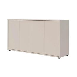mokebo&reg; Mokebo Sideboard, Beige, Holzwerkstoff, 2 F&auml;cher, 136x73x36 cm, Wohnzimmer, Kommoden & Sideboards, Sideboards