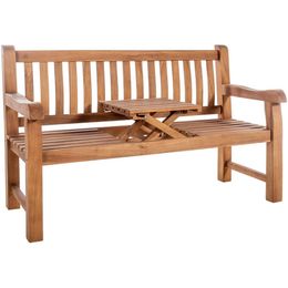 CLP Gartenbank, Teak, Holz, 150x93x61 cm, Gartenm&ouml;bel, Gartenb&auml;nke