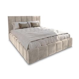 Masseno Polsterbett, Creme, Holz, 180x200 cm, Schlafzimmer, Betten, Polsterbetten