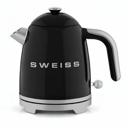 Sweiss Wasserkocher, Schwarz, Metall, 16x24x22 cm, K&uuml;chenger&auml;te, Wasserkocher