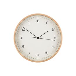 Wanduhr, Wei&szlig;, Holzwerkstoff, 31x31x4.5 cm, Dekoration, Uhren, Wanduhren