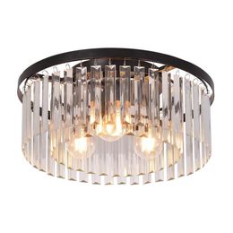 Nettlife Deckenleuchte, Schwarz, Metall, 40x17x40 cm, Lampen & Leuchten, Innenbeleuchtung, Deckenleuchten