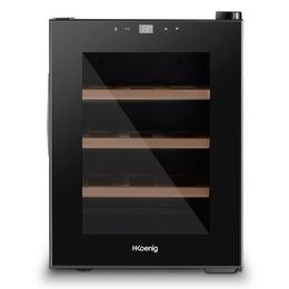 HKoenig Weink&uuml;hlschrank, Schwarz, Metall, 34.5x47x48 cm, K&uuml;chenger&auml;te, K&uuml;chenelektroger&auml;te, K&uuml;hl- & Gefrierschr&auml;nke, Weink&uuml;hlschr&auml;nke