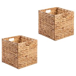 CARO-M&ouml;bel CARO-M&ouml;bel K&ouml;rbe, Natur, Naturmaterialien, Mode, 32x32x32 cm, Ordnen & Aufbewahren, Aufbewahrungsboxen