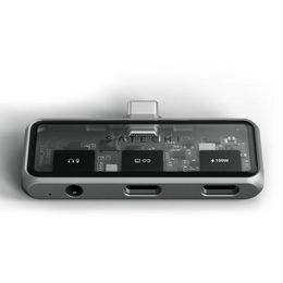 Satechi USB-C PD Mobile XR Hub & 3.5mm Audio space grey