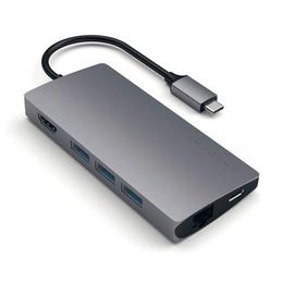 Satechi Type-C Multi-Port Hub 4K Ethernet V2 space gray
