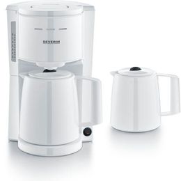 Severin KA 9309 wei&szlig; Filterkaffeemaschine m.2 Kannen