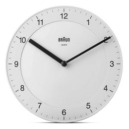 Braun BC 06 W Quarzwanduhr analog wei&szlig;