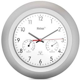 MEBUS 19450 Funk-Wanduhr mitThermo-/Hygrom