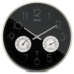 MEBUS 12988 Funkwanduhr mit Thermo-Hygrometer