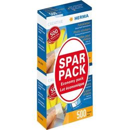 1x20 Herma Fotokleber Doppelpack 2x500 St. Sparpack im Display