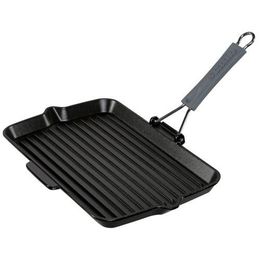 Staub Grillpfanne induktion rechteckig 34x21cm schwarz