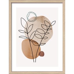 Pro Art Gerahmtes Bild LEAVES I