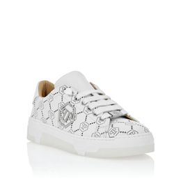 Philipp Plein Low Top Leather Skeakers Matte Monogram