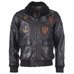 Top Gun Lederjacke TGJ1001