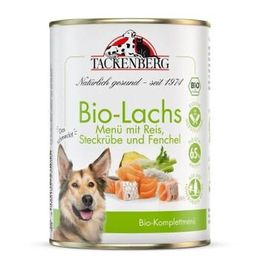 Tackenberg Nassfutter Hund, Adult, Bio, Lachs mit Reis 6x400 g