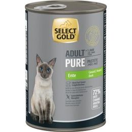 SELECT GOLD Pure Adult Pat&eacute; Ente 24x400 g