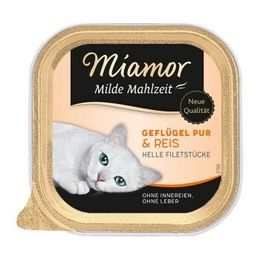 Miamor Milde Mahlzeit Gefl&uuml;gel pur und Reis 32x100 g