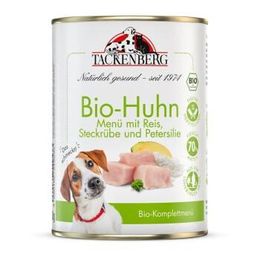 Tackenberg Nassfutter Hund, Adult, Bio, Huhn mit Reis 6x400 g