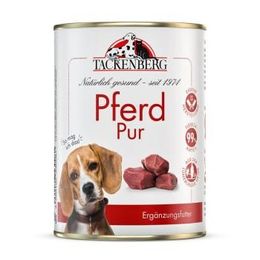Tackenberg Nassfutter Hund, Pur, Pferd pur 6x400 g