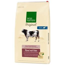 REAL NATURE Trockenfutter Hund, Adult, Rind mit Ente 12 kg