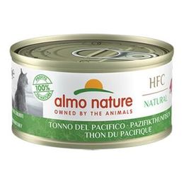 Almo Nature HFC Natural Nassfutter Katze Pazifikthunfisch 24x70 g