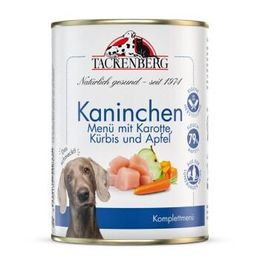 Tackenberg Nassfutter Hund, Adult, Kaninchen mit Karotte 6x400 g